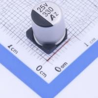 China GVZ1E337M0810CNVC Aluminum Electrolytic Capacitor with 25 VDC Rated Voltage and Wide Operating Range for sale