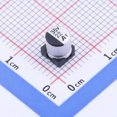 China Aluminum Electrolytic Capacitor HRK GVT1V226M0506CNVC 22uF 35V Surface Mount Device Wide Temperature for sale