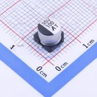 China Surface Mount Aluminum Electrolytic Capacitor HRK GVT1V107M0606CNVC 100F 35V Wide Temperature Range for sale