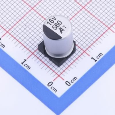 China Surface mount aluminum electrolytic capacitor HRK GVT1C567M0810CNVC with 560F capacitance and 16V rated voltage for sale