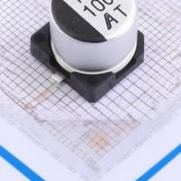 China 16V 100uF Aluminum Electrolytic Capacitor HRK GVT1C107M0606CNVC for High Density PCB Applications for sale