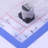 China 10F 100V Aluminum Electrolytic Capacitor HRK GVT2A106M0608CNVC for High Density PC Board Applications for sale