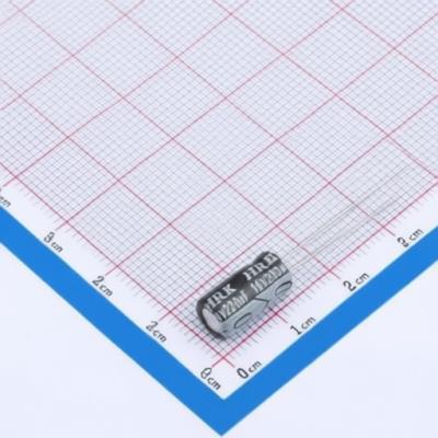 China 33uF 400V Plug-in Aluminum Electrolytic Capacitor HRK CD1102271CM0612VFL Black Sleeve White Printing for sale