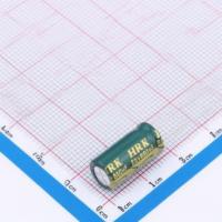 China Plug in Aluminum Electrolytic Capacitor HRK CD288687M1E0816VFL with Gold Lettering and Green Sleeve for sale