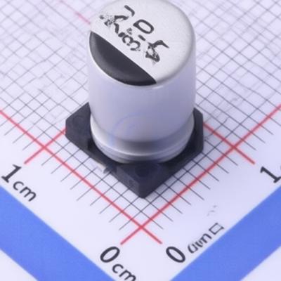 China Surface Mount Aluminum Electrolytic Capacitor HRK GVT1E337M0810CNVC 330uF 25V Wide Temperature Range for sale