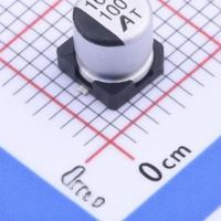China Aluminum Electrolytic Capacitor HRK GVT1A107M0506CNVC 100uF 10V SMD RoHS and Halogen Free Certified for sale