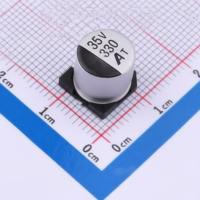 China Aluminum Electrolytic Capacitor HRK GVT1V337M1010CNVC 330uF 35V for Long Life and Stable Performance for sale