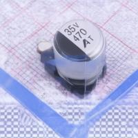 China 470uF 35V Aluminum Electrolytic Capacitor HRK GVT1V477M1010CNVC Surface Mount RoHS Halogen Free for sale
