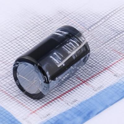 China plug-in aluminum electrolytic capacitor HRK CD1104762GM1626VFL with 33uF 400V capacitance and black sleeve for sale