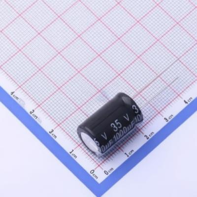 China General purpose HRK 35V1000uF CD110 plug in aluminum electrolytic capacitor with performance features for sale