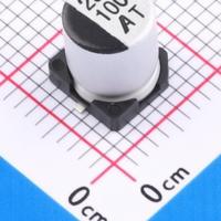 China 100uF 25V SMD Aluminum Electrolytic Capacitor HRK GVT1E107M0608CNVC with Wide Operating Temperature for sale
