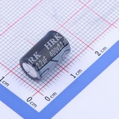 China plug in aluminum electrolytic capacitor HRK 400V2.2uF CD110 suitable for wide temperature applications for sale
