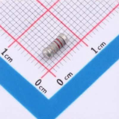 China Wire wound chip resistor Huaxing Mechanical-Elec RXM0207-2R2J with non-flammable paint coating and dual cap for sale