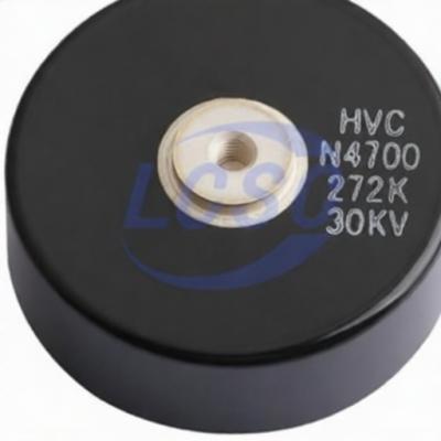 China HVC HVCT8G 30KV DL55 272K Ultra High Voltage Ceramic Capacitor with N4700 Dielectric and M5 Mounting for sale