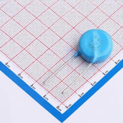 China Ceramic disc capacitor HVC HVC-20KV-DL21-F12.5-102K rated 20 kilovolts for high voltage applications for sale