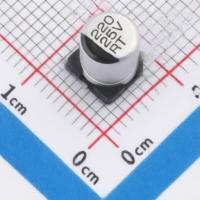 China Surface mount aluminum electrolytic capacitor JARSON RT1E221M0607 ideal for high density PCB assembly for sale