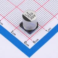 China Surface Mount Aluminum Electrolytic Capacitors JARSON LZ1V221M0810 with Low Impedance and Long Lifespan for sale