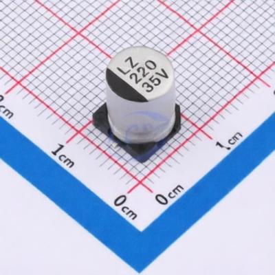 China Surface Mount Aluminum Electrolytic Capacitors JARSON LZ1V221M0810 with Low Impedance and Long Lifespan for sale