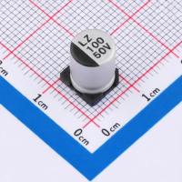 China High Frequency Surface Mount Aluminum Electrolytic Capacitors JARSON LZ1H101M0810 with Low Impedance for sale