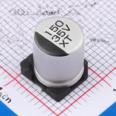China capacitor JARSON XT1V151M0810 designed for high density PCB surface mounting and reflow soldering processes for sale