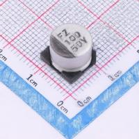 China Black Aluminum Electrolytic Capacitor 6.3 Volt 100 Microfarad JARSON FZ1H101M1007 RoHS 2.0 Certified for sale