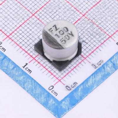 China Black Aluminum Electrolytic Capacitor 6.3 Volt 100 Microfarad JARSON FZ1H101M1007 RoHS 2.0 Certified for sale