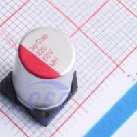 China SMD Solid Aluminum Electrolytic Capacitors JIERR MH50V220M10X13 Rated Voltage 50V Capacitance 220uF for sale