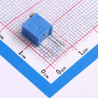 China Glass glaze potentiometer model JIERR 3266W-1-104 with 0.5 watt rated power and multi turn adjustment for sale