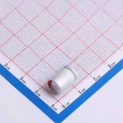 China Durable Aluminum Solid Capacitors Rated 100 Volts 47 Microfarads JIERR PA100V47M8X11 for Electronics for sale