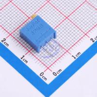 China JIERR 3296W 1 202 Multi Turn Glass Potentiometer Rated Power 0 5W Resistance Tolerance 10 Percent for sale