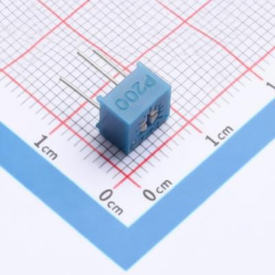 China Glass glaze pre adjusted potentiometer JIERR 3362P 1 200LF single turn compact precision tuning part for sale