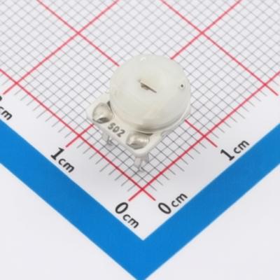 China ceramic trimmer potentiometer JIERR JER805HC-502 with resistance range from 300 ohms to 2 megaohms for sale