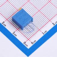 China multi turn glass glaze potentiometer JIERR 3296W 1 203 with contact resistance variation of three percent for sale