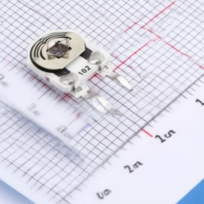 China ceramic trimmer potentiometer JIERR JER825VR-102 with linear resistance taper and 20 percent tolerance for sale