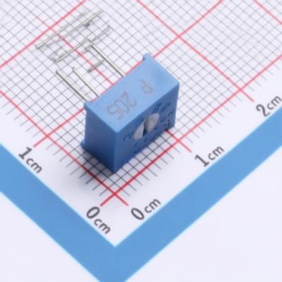 China Compact glass glazed pre adjusted potentiometer JIERR 3386P 1 205LF with multi turn precision tuning for sale