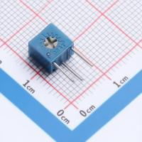 China Glass glazed potentiometer single turn JIERR 3362S-1-500LF with 0.5 watt power and 10 to 5M resistance range for sale