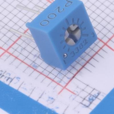 China Precision single turn potentiometer JIERR 3362P-1-500 glass glaze pre adjusted type with performance for sale