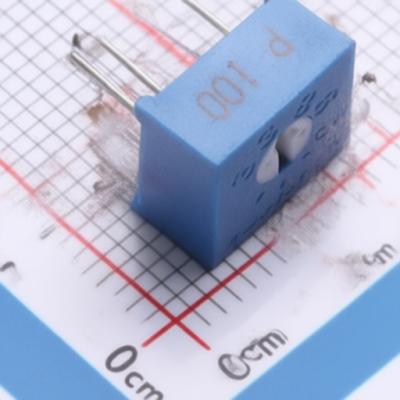 China Glass Pre Adjusted Potentiometer Multi Turn JIERR 3386P 1 100 Series High Precision Rated Power 0 5W for sale