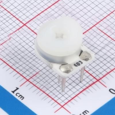 China Metal Glaze Ceramic Trimmer Potentiometer JIERR JER805HCS503 Rated Power 05W Resistance Range 300 to 2M for sale