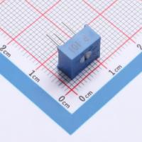 China Multi Turn Glass Pre-Adjusted Potentiometer Rated Power 0.5W Wide Resistance Range JIERR 3386P-1-101 for sale