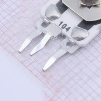 China Compact size ceramic trimmer potentiometer JIERR JER825V-104 metal glaze rated 05 watts high stability for sale