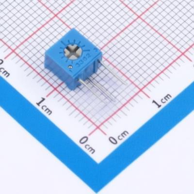 China Pre adjusted single turn potentiometer JIERR 3362S-1-201 glass glaze with wide nominal resistance range for sale