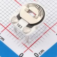China Compact Ceramic Trimmer Potentiometer JIERR JER805HM-103 with Linear B Resistance Characteristic and Wide Resistance Range for sale