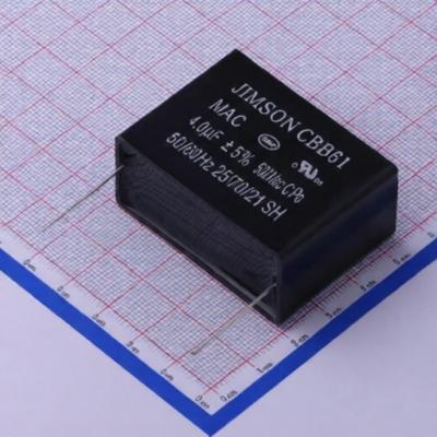China Polypropylene Film Capacitor Jimson MAC405J500A04 with Flame Retardant Plastic Case and Radial Leads for sale