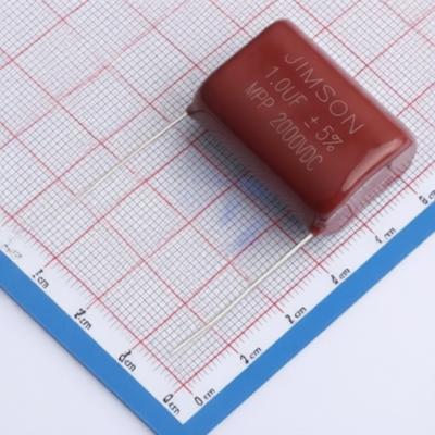 China High capacitance stability polypropylene film capacitor Jimson MPP105J2000D01 1uF 2000VDC with epoxy resin coating for sale