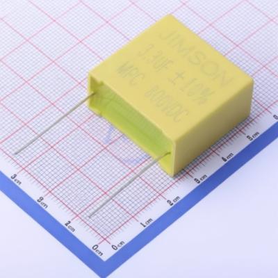 China Polypropylene film capacitor with epoxy sealed flame retardant plastic case and radial leads Jimson MPC335K800D01 for sale