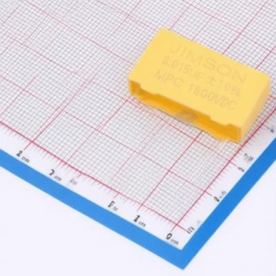 China Non inductive self healing capacitor Jimson MPC153K1600D01 with polypropylene film dielectric and radial leads for sale
