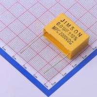 China Epoxy resin sealed capacitor Jimson MPC103K2000D02 featuring radial tinned wire leads for connections for sale