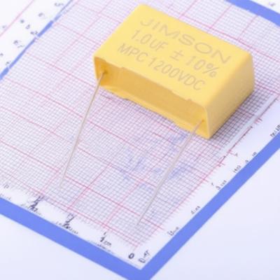 China polypropylene film capacitor Jimson MPC105K1200D01 with flame retardant plastic case and arc spot welding for sale