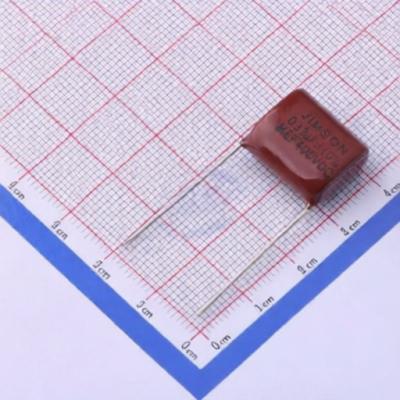 China Metallized polyester film capacitor Jimson MEF334K400D05 with rated capacitance range 0.22uF to 2.2uF for sale